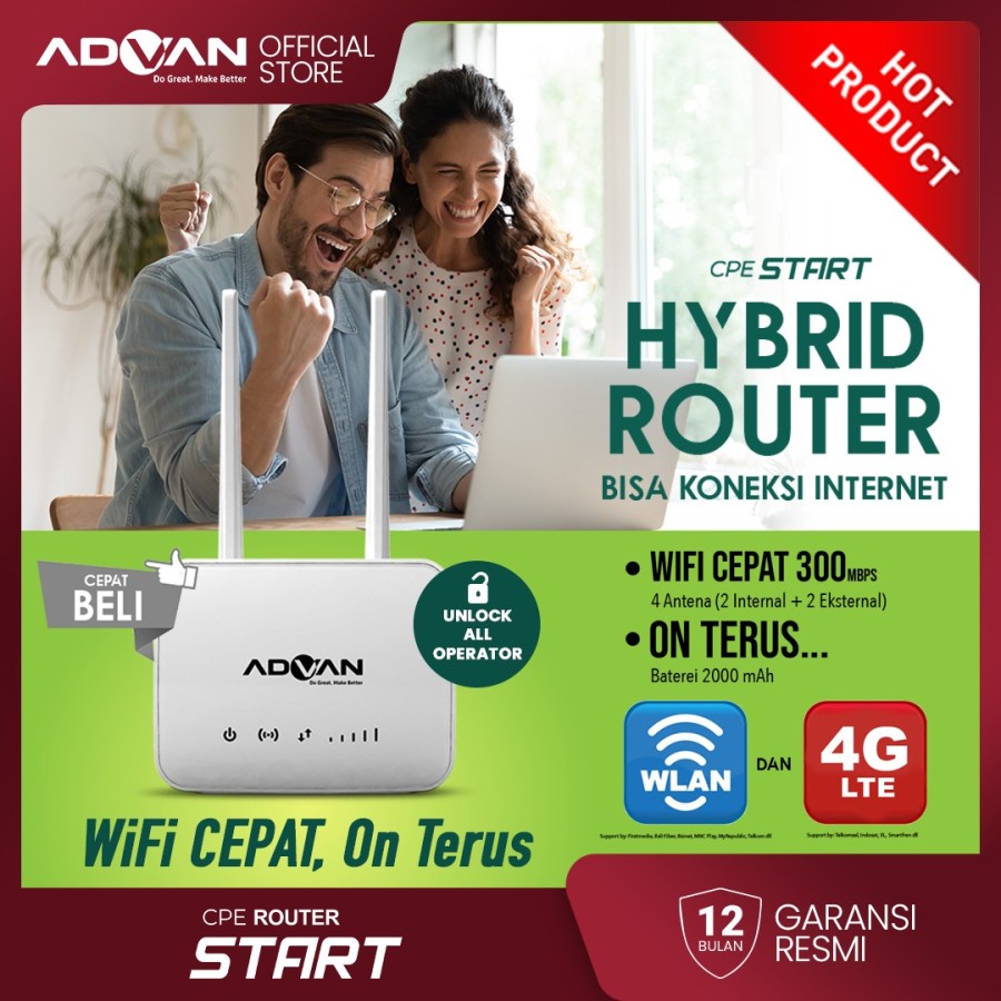 Jual Advan Router CPE Start 4G LTE + WLAN Garansi Resmi | Shopee Indonesia