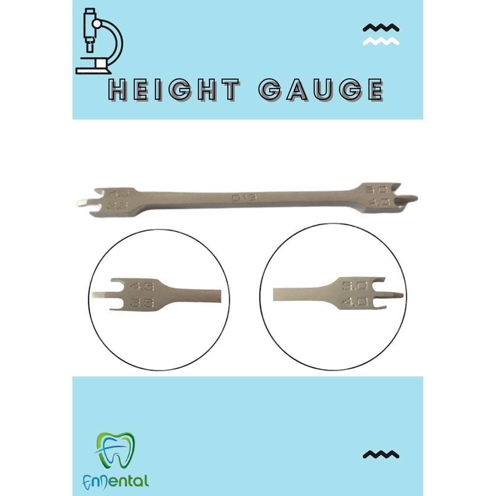 Jual DENTAL HEIGHT GAUGE / ALAT PENGUKUR POSISI BRACKET | Shopee Indonesia