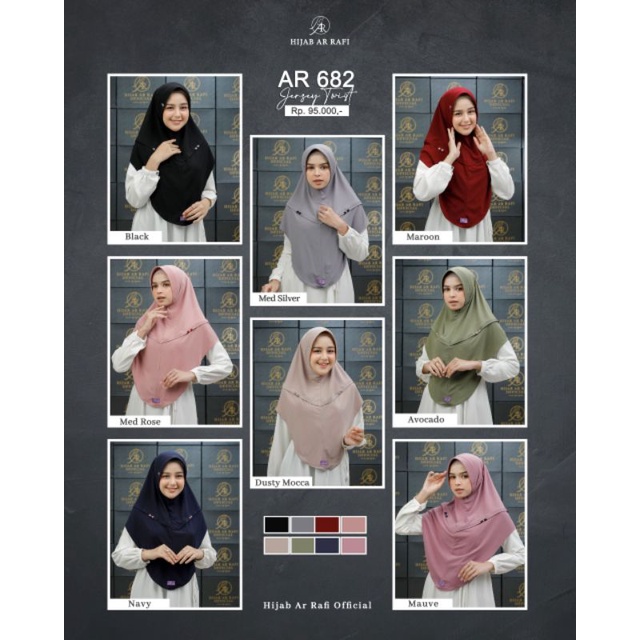 Jual Hijab bergo terbaru Ar Rafi 682 | Shopee Indonesia