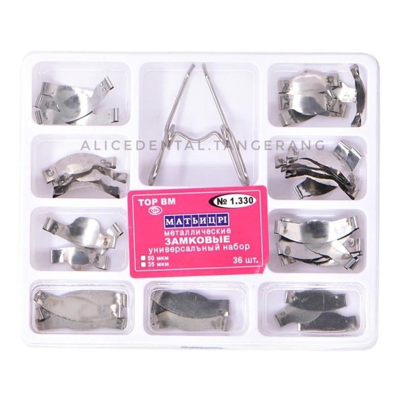 Jual Dental matrix saddle matrix matriks gigi metal penjepit jepitan ...