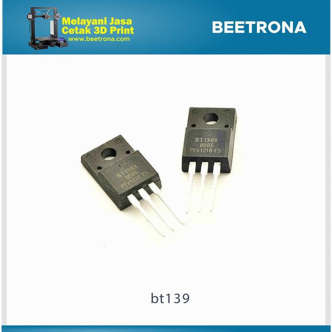 Jual Transistor BT139 BT139-800E BT139800E BT139-800 16A 800V Triac Transis beetron65 dijamin ...