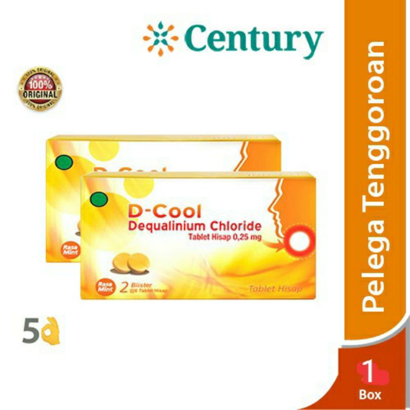 Jual (1 Box) D-Cool Tablet Hisap - Atasi Infeksi Bakteri & Fungi pada ...
