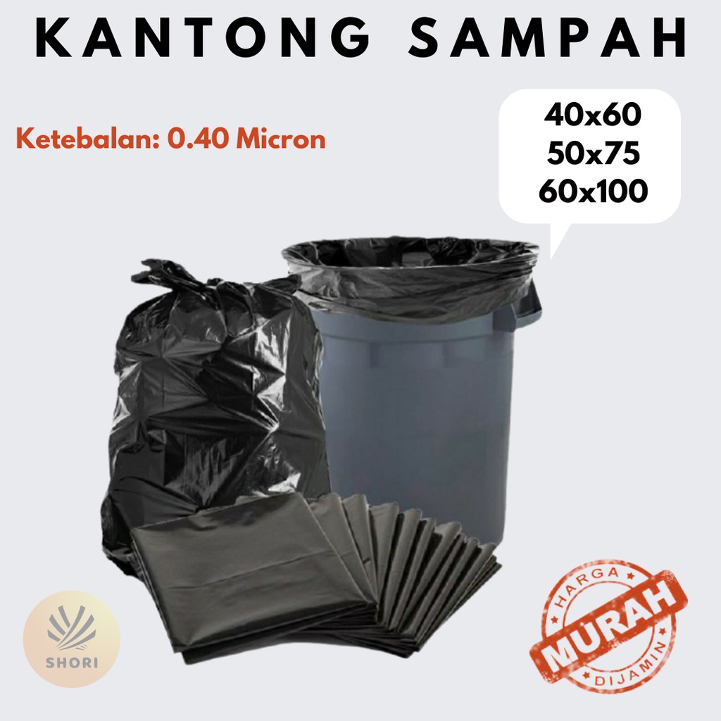 Jual KANTONG PLASTIK SAMPAH,GARBAGE BAG HITAM,TRASH BAG | Shopee Indonesia