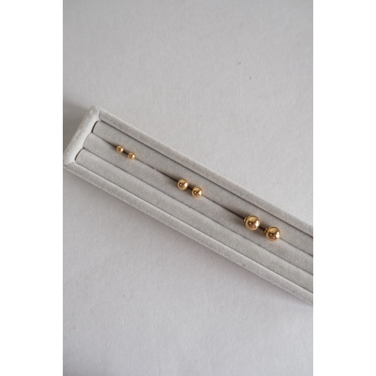 Jual SPHERE GOLD STUD EARRINGS / ANTING | Shopee Indonesia