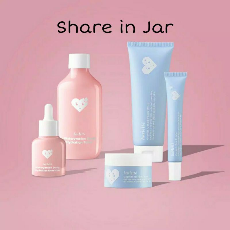 Jual Share Harlette Waterymelon Hydration Toner, Serum, Oatmilk ...