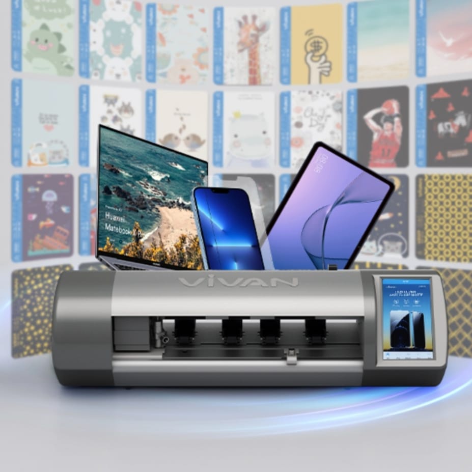 Jual VIVAN VQM4000 Mesin Cutting Hydrogel Smart Plotter Gray Semua Type Real Time Update ...