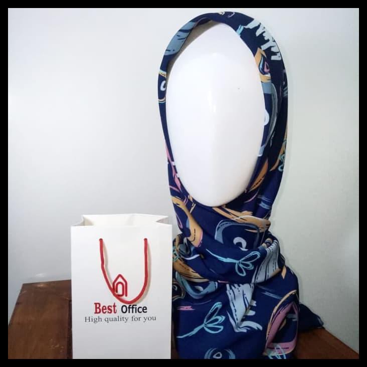 Jual New Jilbab Segiempat Motif Ah064 Best Office || Hijab || Jilbab || Kerudun | Shopee Indonesia