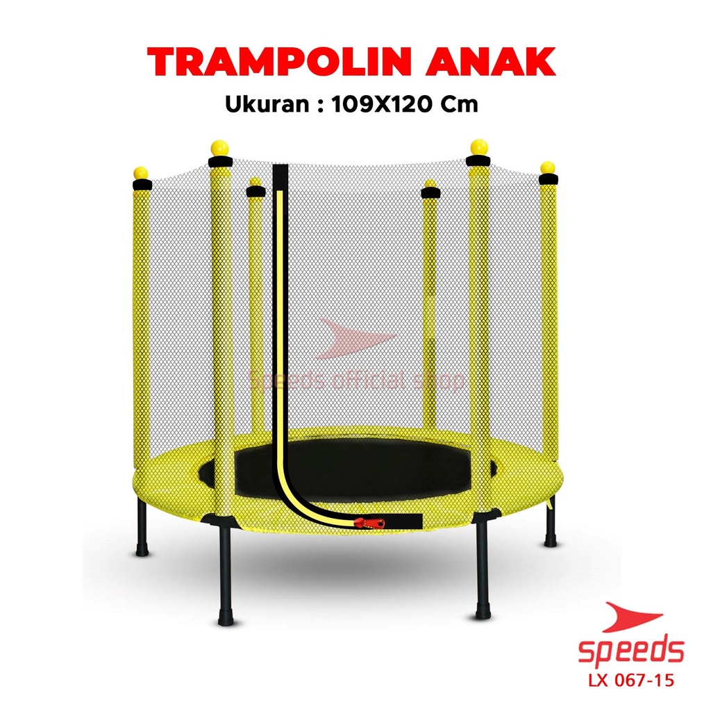Jual SPEEDS Trampolin Anak 48inch Mainan Lompat Anak Trampoline Jump ...