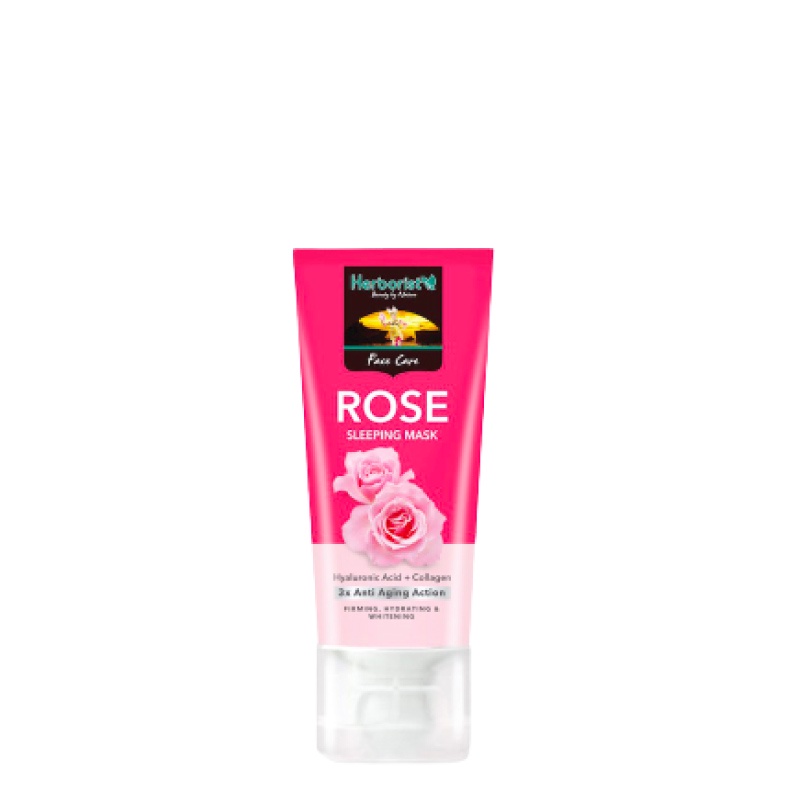 Jual Herborist Sleeping Mask Masker Wajah Rose 80 gr | Shopee Indonesia