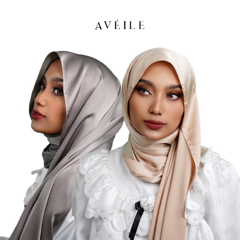 Jual AVEILE Luxury Silk Scarves [ High-Grade Premium Silk Scarf ...
