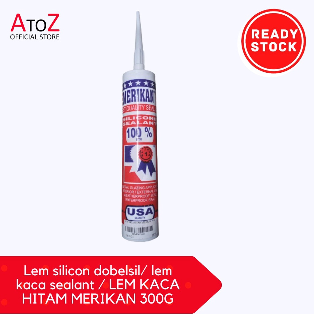 Jual Lem silicon dobelsil/ lem kaca sealant / LEM KACA HITAM MERIKAN ...