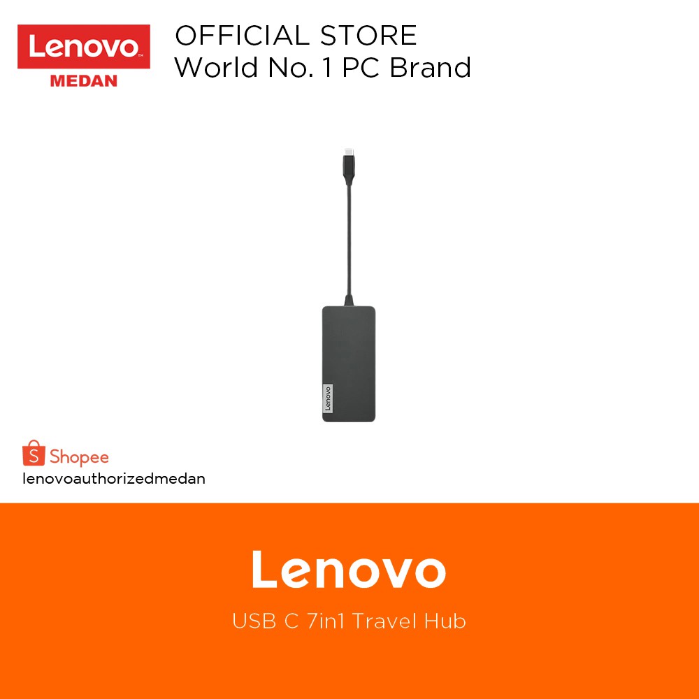 Jual Lenovo USB C 7in1 Travel Hub (Compatible with Yoga, Flex 5i ...