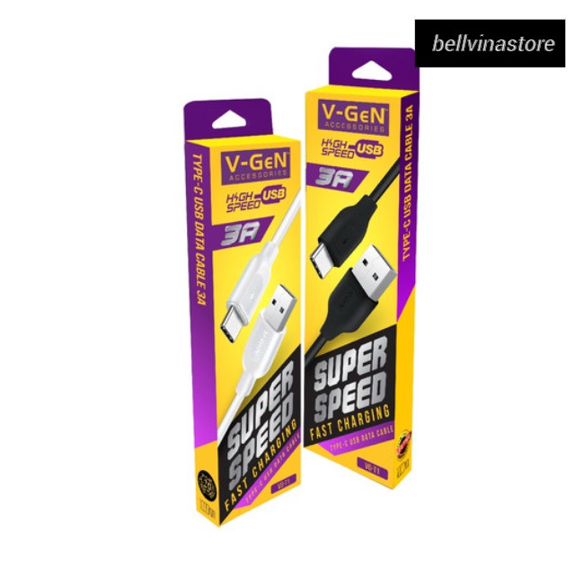 Jual Kabel Data Type C V-GeN VG-T1 Fast Charging QC3 3A VGEN 1 Meter ...