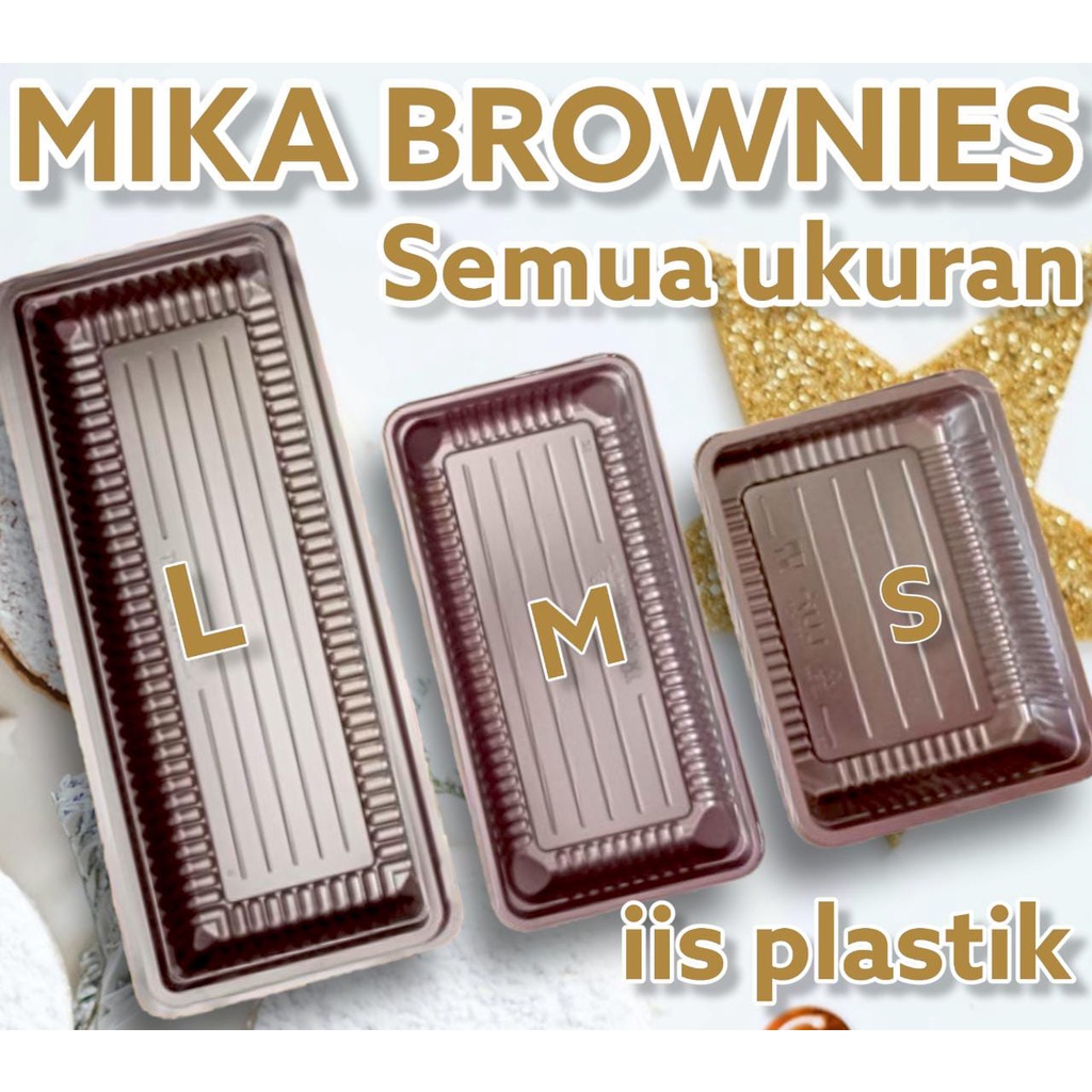 Jual Mika brownies L M S / Box mika brownies / kotak brownies / mika kue kotak MEDIUM B-20 ...