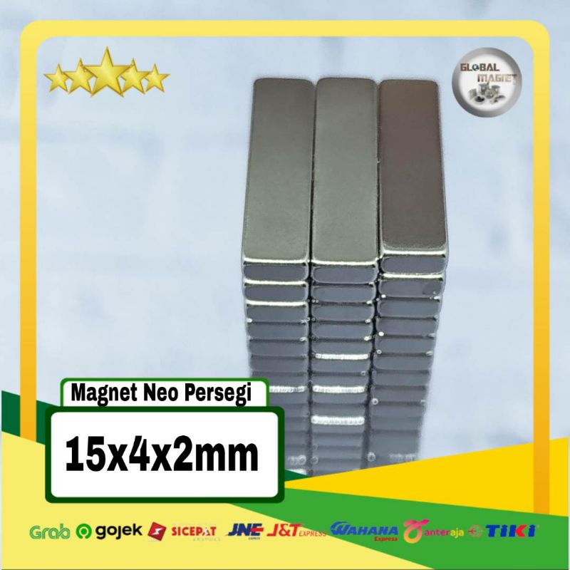 Jual MAGNET NEODYMIUM 15x4x2mm | Shopee Indonesia