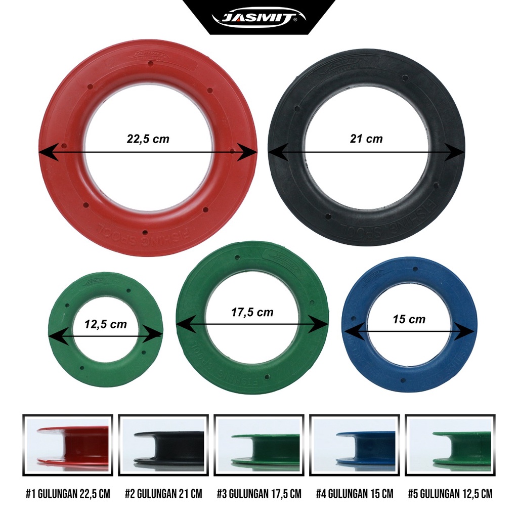 Jual Gulungan Senar Pancing JASMIT - Puyen Gulungan Pancing Plastik ...