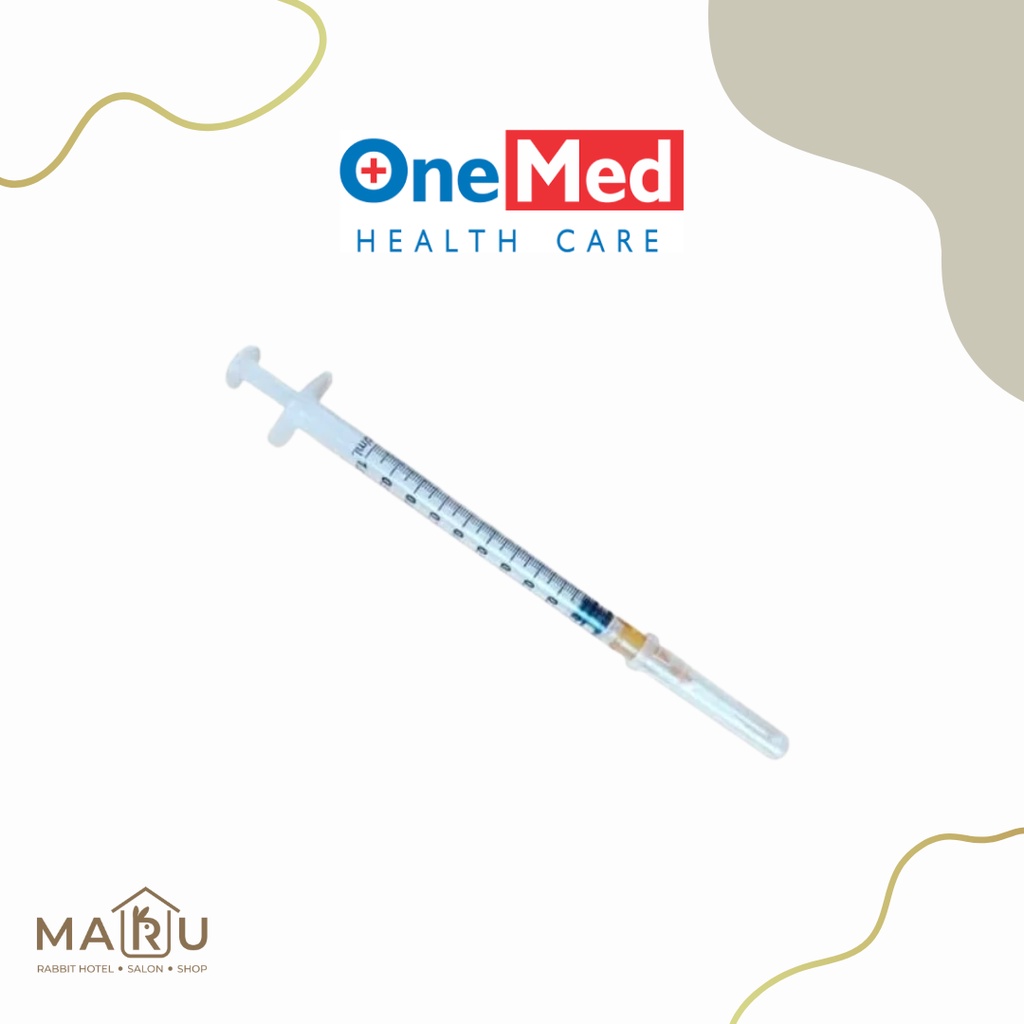 Jual ONEMED SPUIT 1ML/SUNTIKAN 1ML/DISPOSABLE SYRINGE 1ML | Shopee Indonesia