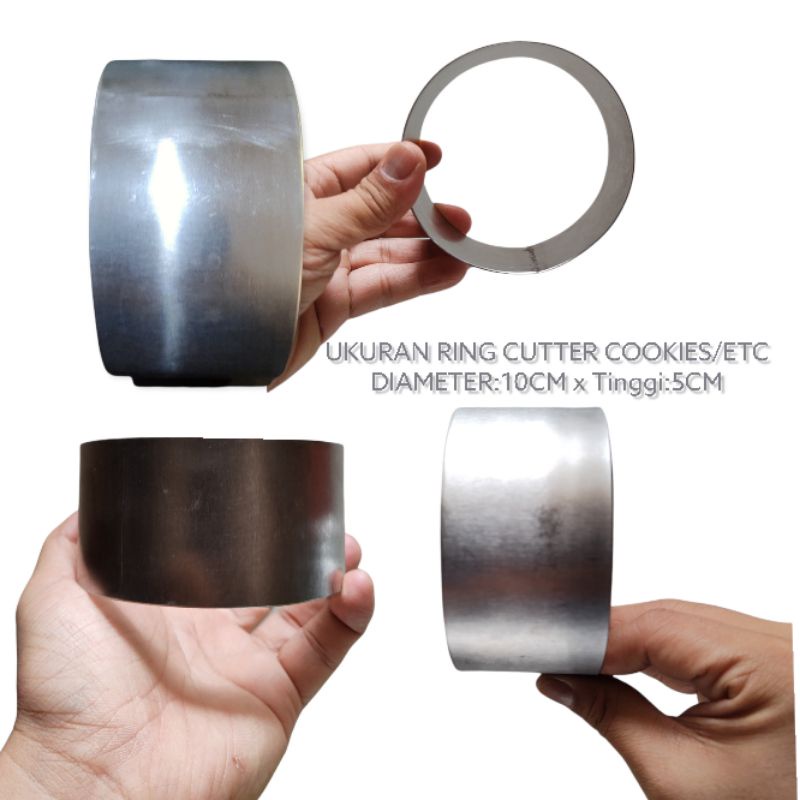 Jual RING CUTTER STAINLESS STEEL TEBAL (DIAMETER)10CM X 5CM(TINGGI ...