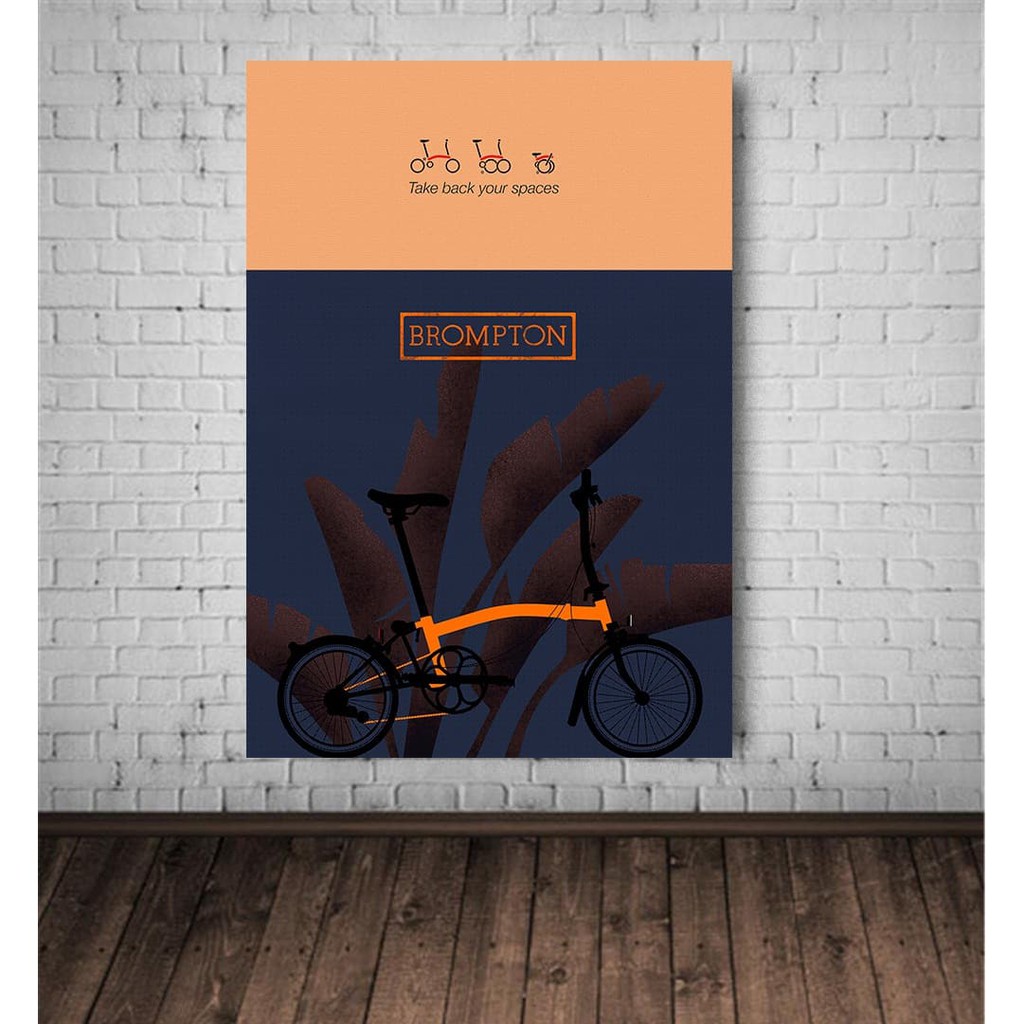 Jual SEPEDA BROMPTON Poster frame A3+ (30x43cm) " BROMPTON" SEPEDA ...