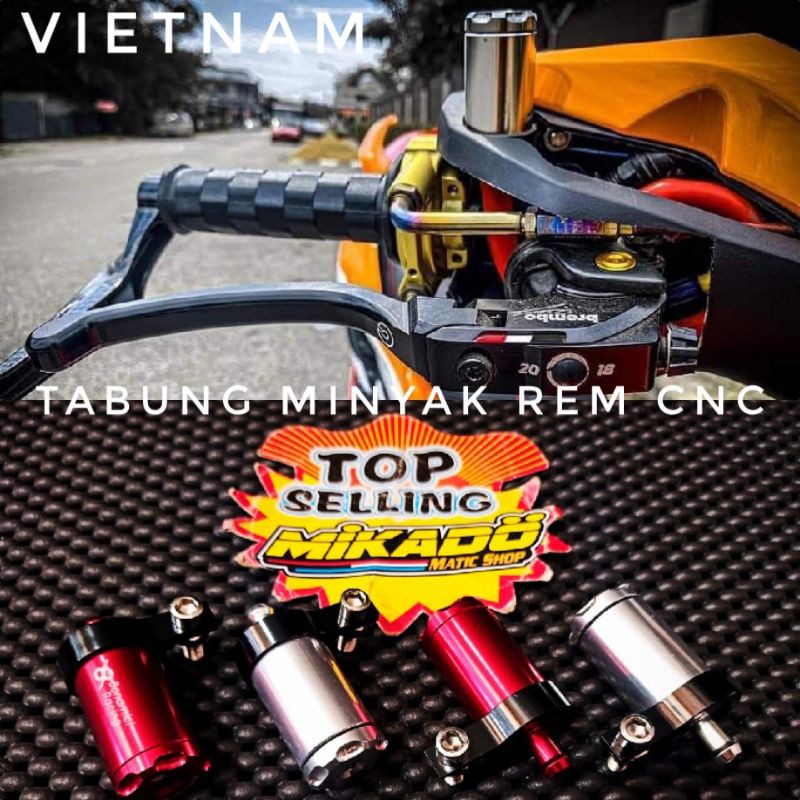 Jual TABUNG MINYAK REM FULL CNC VIETNAM BONAMICI TEMPAT VARIO 125 150 ...