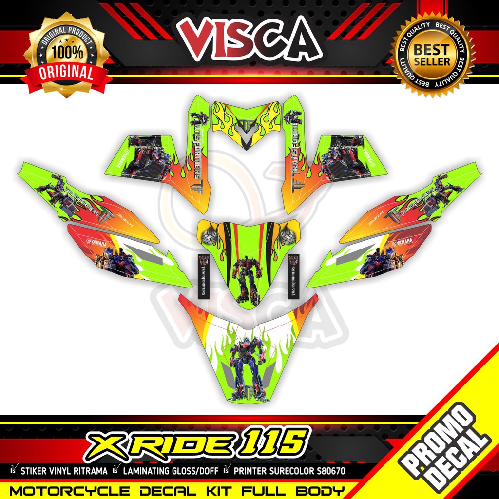 Jual Decal X Ride 115 Full Body Stiker X Ride 115 Full Body Striping X ...