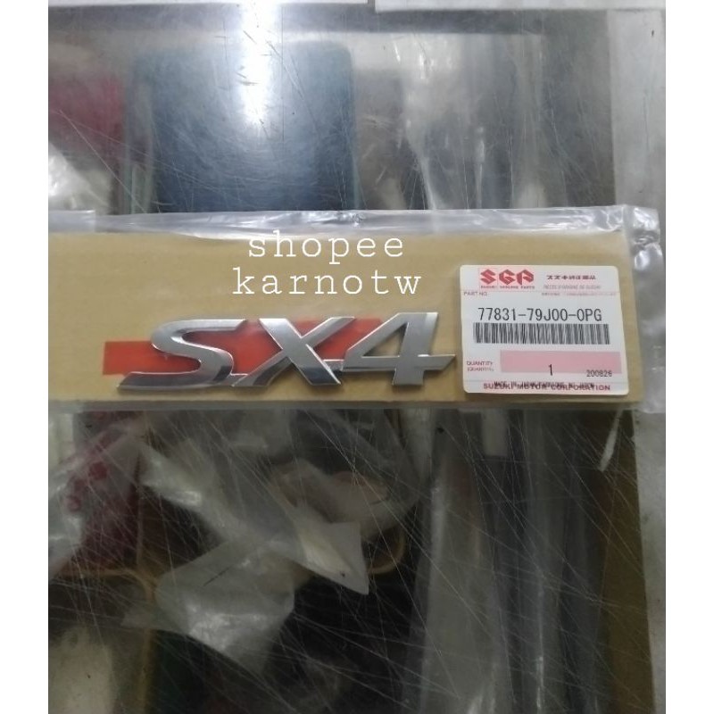 Jual emblem tulisan SX4 original SGP | Shopee Indonesia