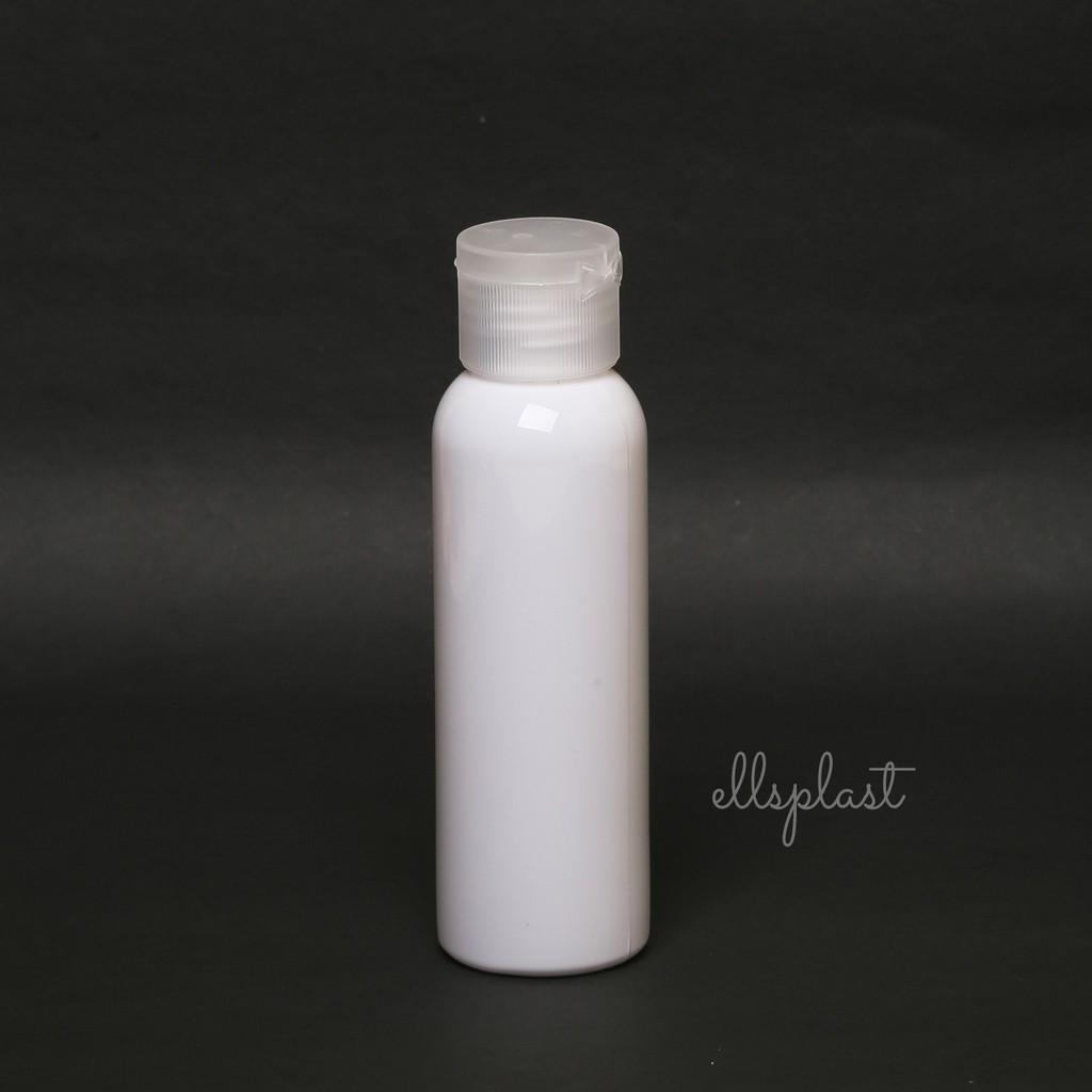 Jual BOTOL PET 100 ML PUTIH TUTUP FLIPTOP NATURAL / BOTOL FLIPTOP 100 ML | Shopee Indonesia
