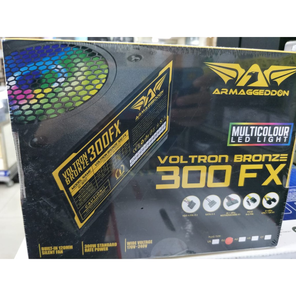 Jual POWER SUPLAY ARMAGGEDDON 300W (VOLTRON BRONZE 300FX) | Shopee Indonesia