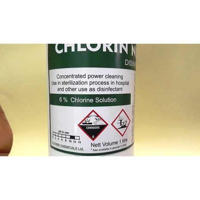 Jual NaOCl Klorin disinfektan 6% 1 liter | Shopee Indonesia
