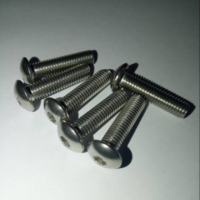 Jual Button L M5 x 20 (2cm) stainless 304 | Shopee Indonesia