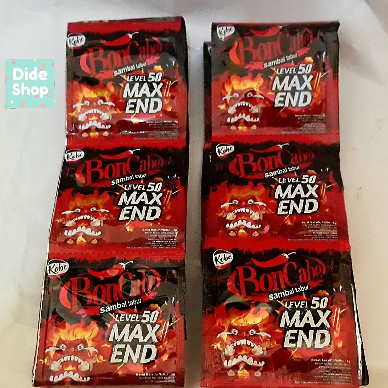 Jual Bon Cabe Level 50 Kemasan 2,5 gr x 12 Sachet (( RENCENG ...