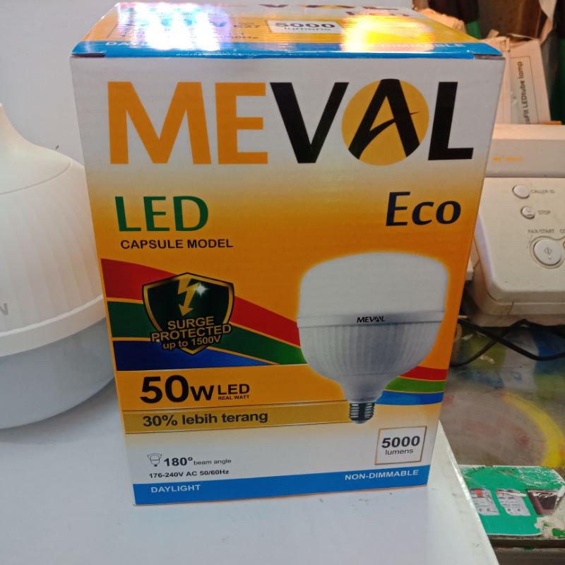 Jual lampu led meval eco 50watt cahaya putih | Shopee Indonesia