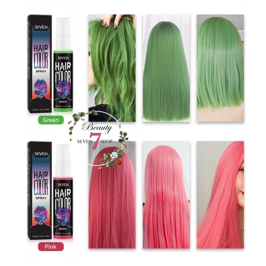 Jual HAIRSPRAY WARNA MERMAID COLOR SEVICH/HAIR COLOR SPRAY LIQUID ...