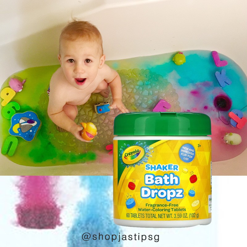 Jual NEW Crayola Shaker Color Bath Dropz 60 Tablets 8pc Scented Bath ...