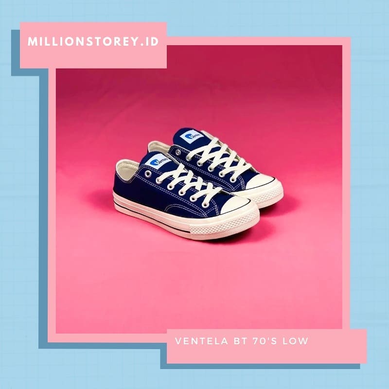 Jual SEPATU VENTELA BACK TO 70S NAVY ORIGINAL VENTELLA | Shopee Indonesia