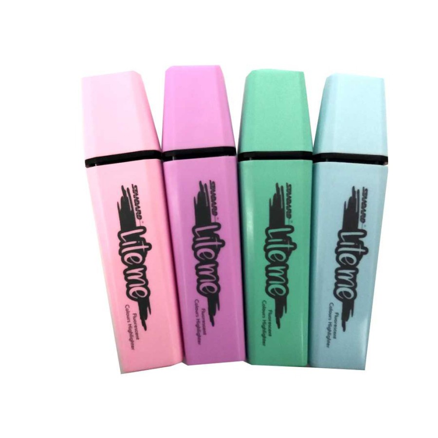 Jual Standard Pen Lite Me Square Warna Pastel ( Highlighter / Text ...
