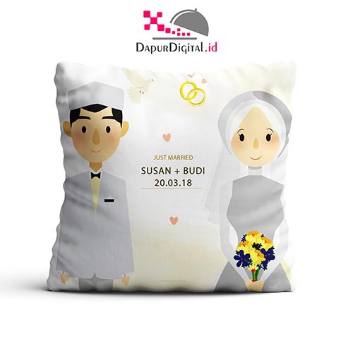 Jual Bantal / Kado / Hadiah / Custom Nikah Pre Wedding Anniversary ...