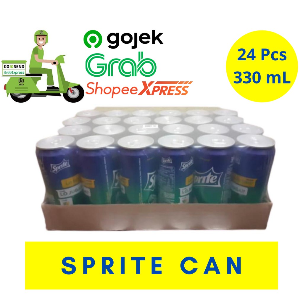 Jual Sprite Kaleng | Sprite Can Rasa Lemon 250 ML 1 Karton Isi 24 Pcs ...