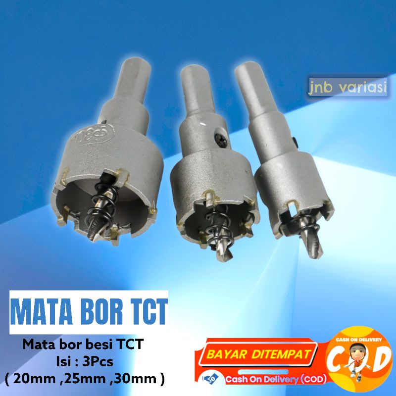 Jual Mata bor pelubang besi tct 20mm 25mm 30mm Hole saw besi tct Holso ...