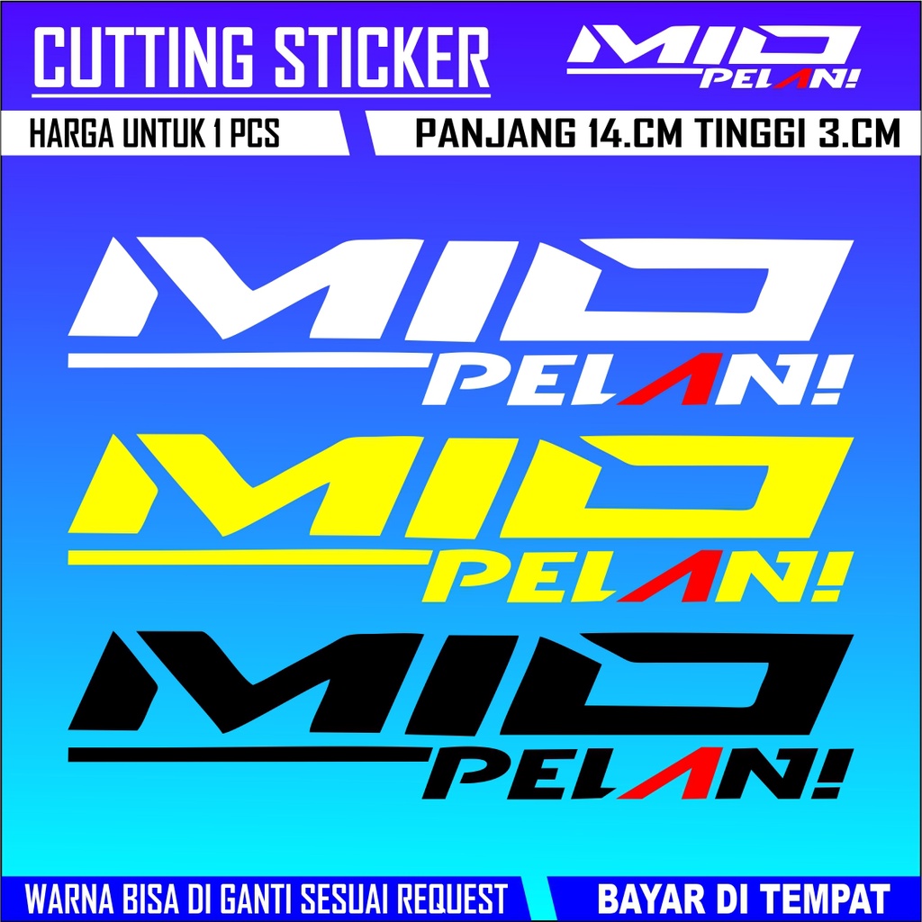 Jual Cutting Sticker mio Pelan Stiker A114 | Shopee Indonesia