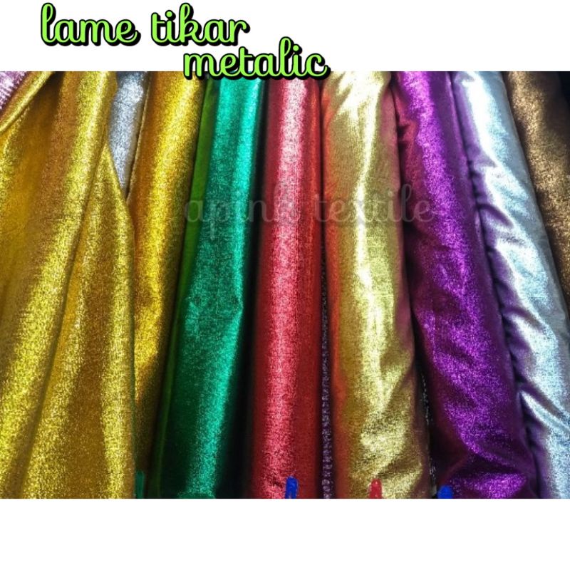 Jual kain lame / bahan lame tikar /kain aplikasi lame tikar metalic ...