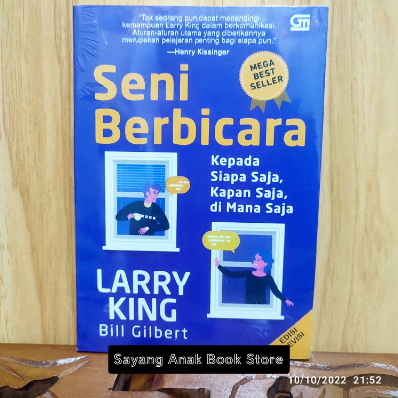 Jual Buku Seni Berbicara Kepada Siapa Saja Kapan Saja Dimana Saja Larry King Shopee Indonesia