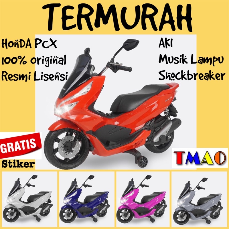 Jual Motor Aki Anak HONDA PCX NMAX PMB 988 M988 Mainan Anak Scoopy M999 ...