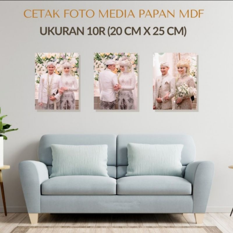 Jual CETAK FOTO UK 10R - MEDIA PAPAN MDF 20 x 25 CM | Shopee Indonesia