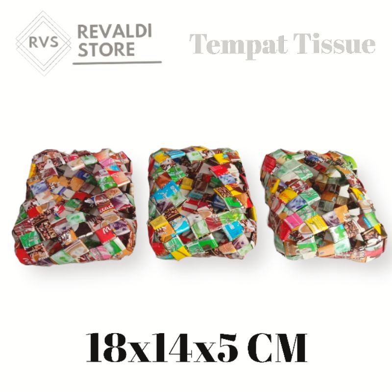 Jual TEMPAT TISSUE DAUR ULANG DARI BUNGKUSAN PLASTIK | Shopee Indonesia