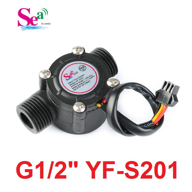 Jual Sea Water Flow Aliran Air Sensor Flowmeter Flow Meter Hall Control