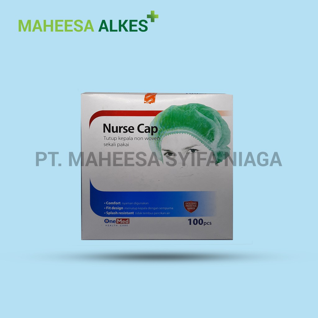 Jual Nurse Cap OneMed / Penutup Kepala OneMed 1box isi 100pcs | Shopee ...