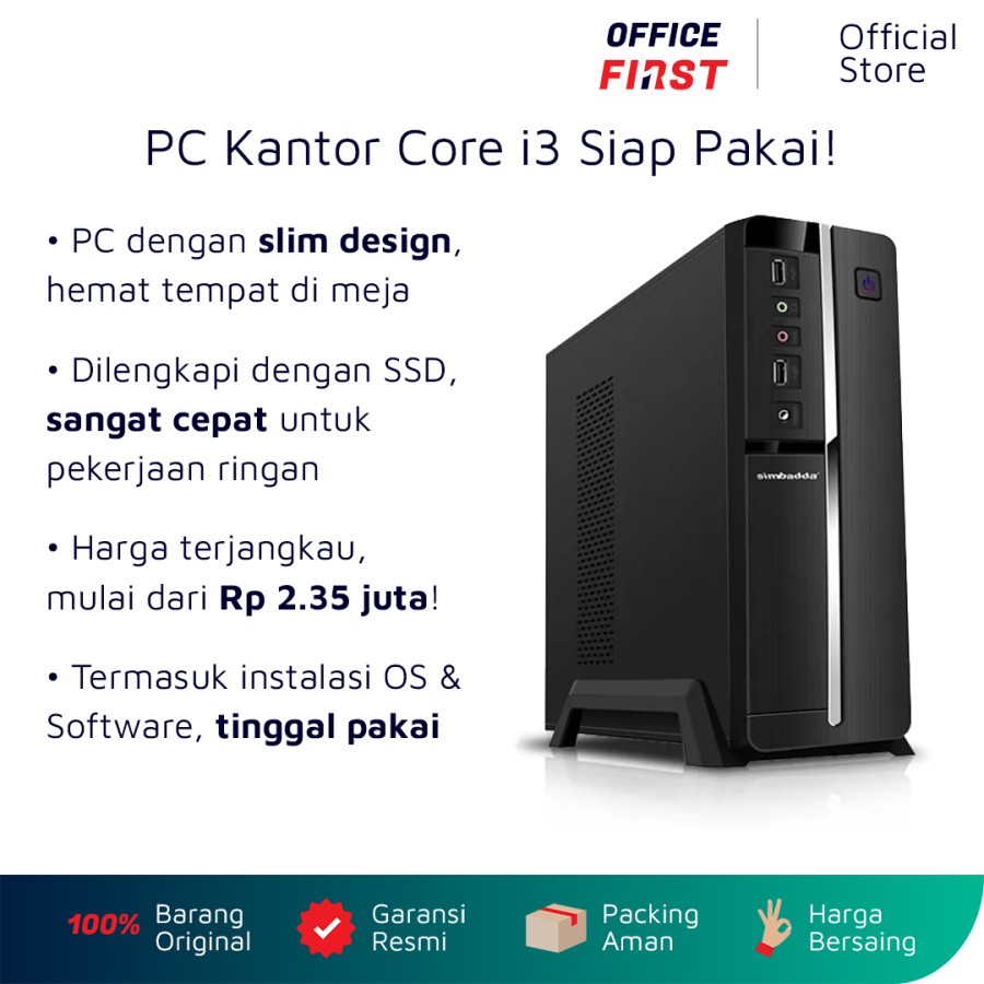 Jual Rakitan PC Office Core i3 Komputer Kantor Admin Siap Pakai (PC Only) | Shopee Indonesia