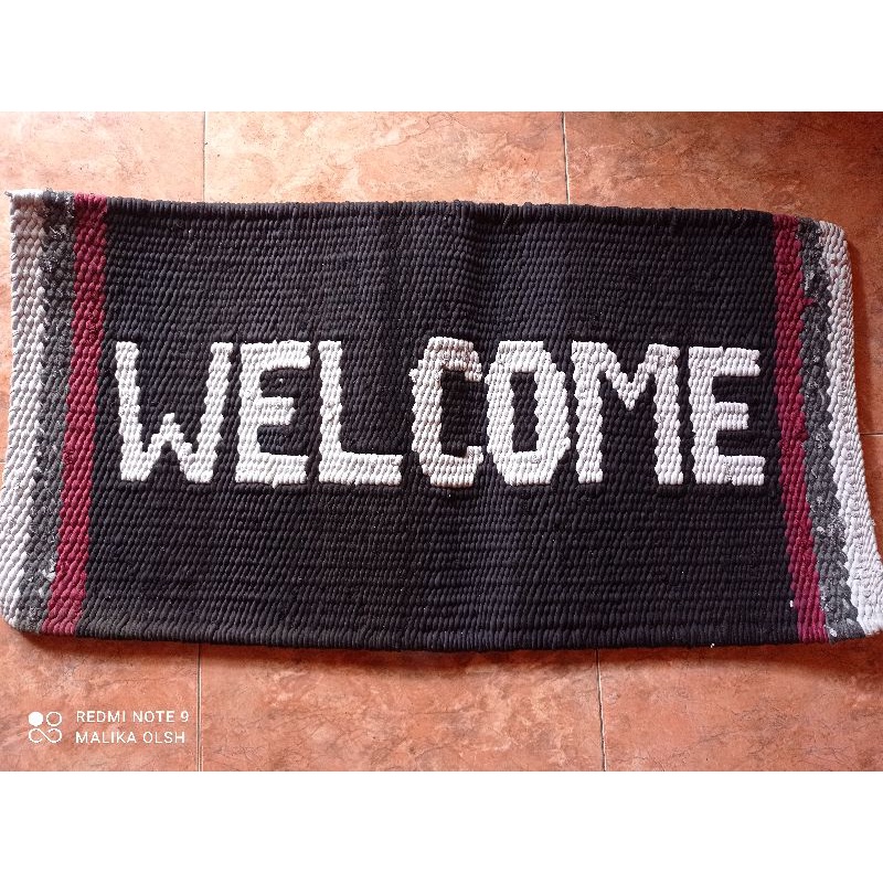 Jual keset welcome kain panjang 1 meter x 40 cm / keset lobi | Shopee ...