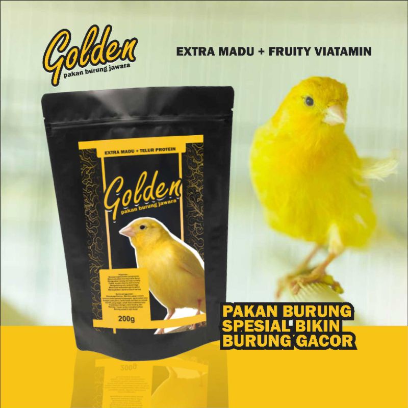 Jual Golden MAKANAN BURUNG Jawara Cede Kenari | Voer Pellet 250gr EXTRA ...